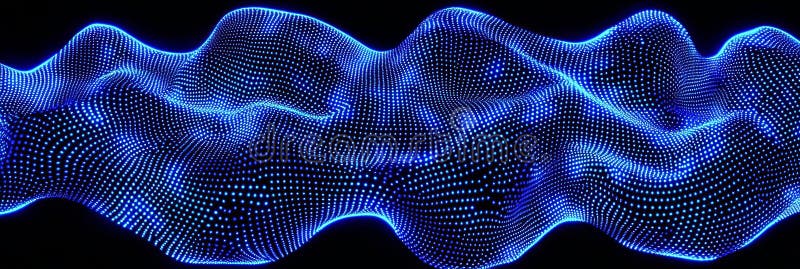 Blue Particles Intertwine To Create Stunning Geometric Patterns ...