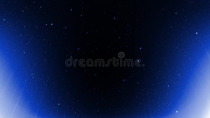 Blue Particles with Rays Light Background Looped Particles Gold with ...