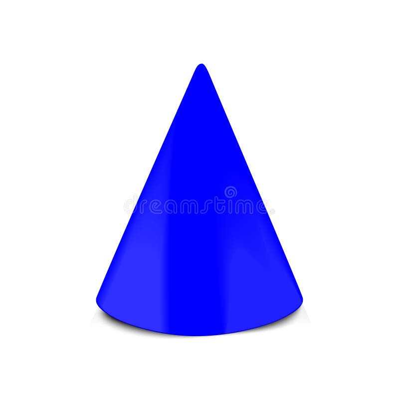 Blue party hat stock vector. Illustration of birthday - 258636021