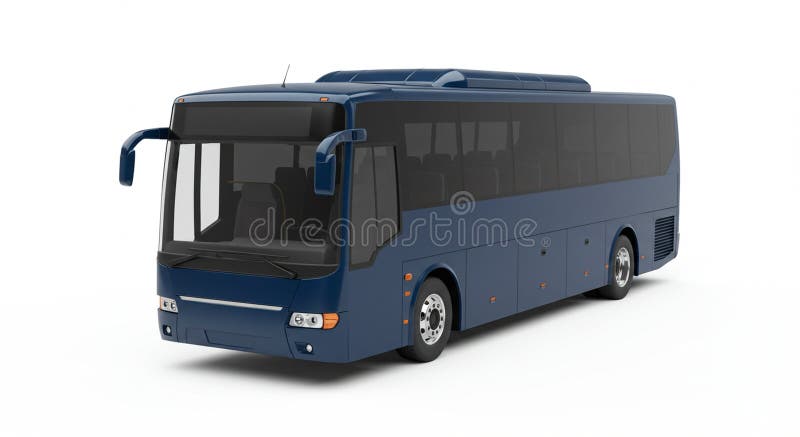 Blue Passenger Bus with a Modern and Streamlined Design, Featuring ...