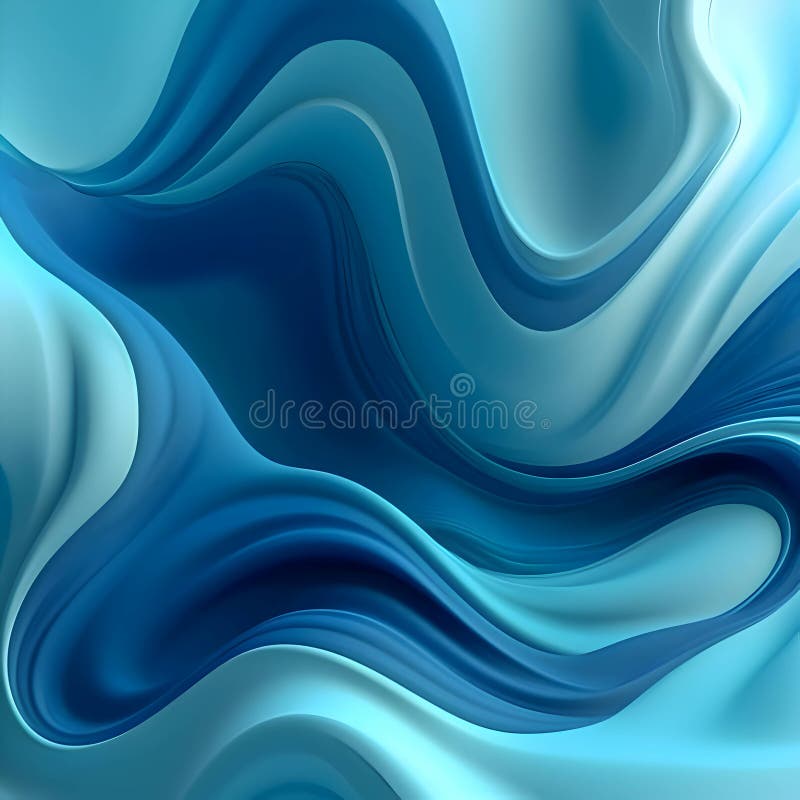 Blue Pastel Liquid Waves As Abstract Background Wallpaper Stock Vector ...