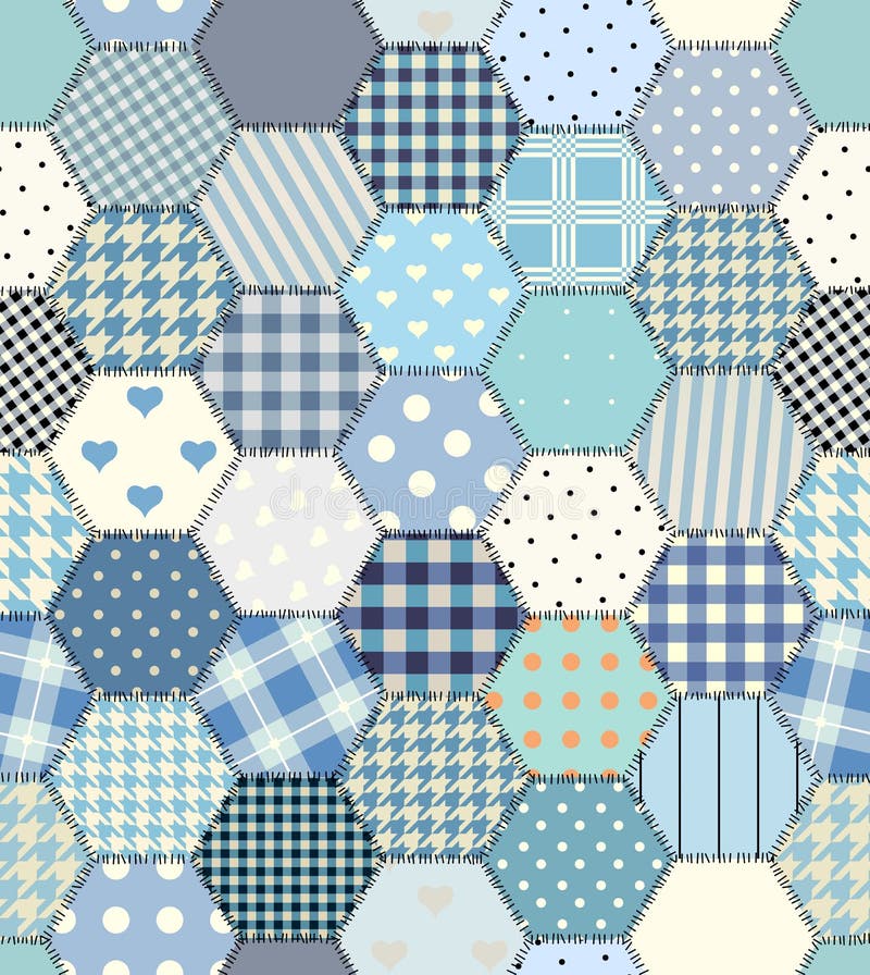 Seamless quilt pattern stock vector. Illustration of patch - 21753863