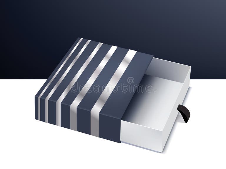 Blue Pattern Box - Packaging Isolated Stock Vector - Illustration of ...