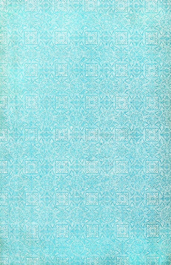 Pattern Design of Victorian Antique Turquoise Paper Stock Image - Image ...