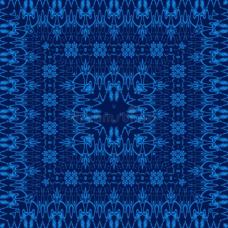 Blue lace pattern stock illustration. Illustration of circle - 125905854