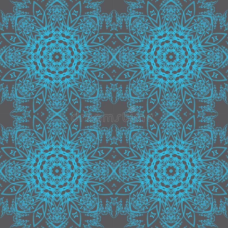 Blue lace pattern stock illustration. Illustration of decoration ...