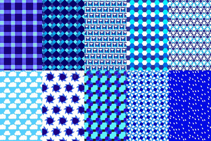 Blue Pattern stock vector. Illustration of beautiful - 62617929