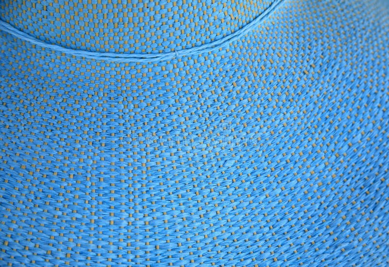 Blue Pattern on Sun Hat stock photo. Image of cloth, blue - 54861246