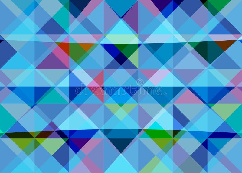 Blue Pattern of Triangles of Different Shades of Blue Stock Vector ...