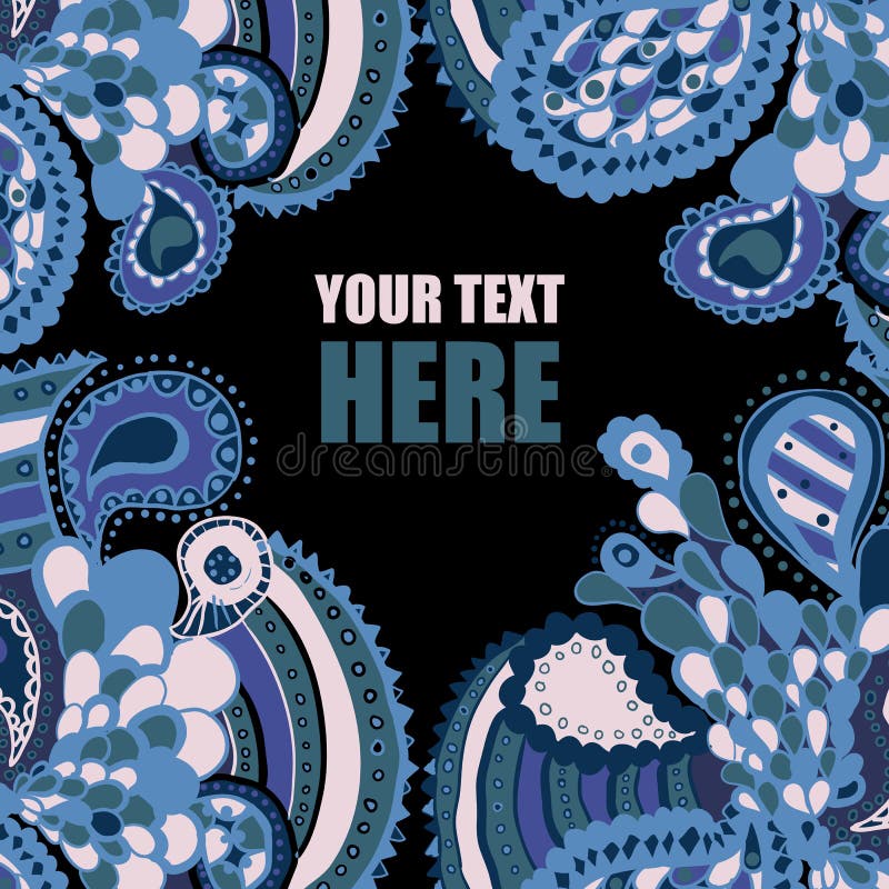 Blue pattern stock vector. Illustration of decorative - 57472510