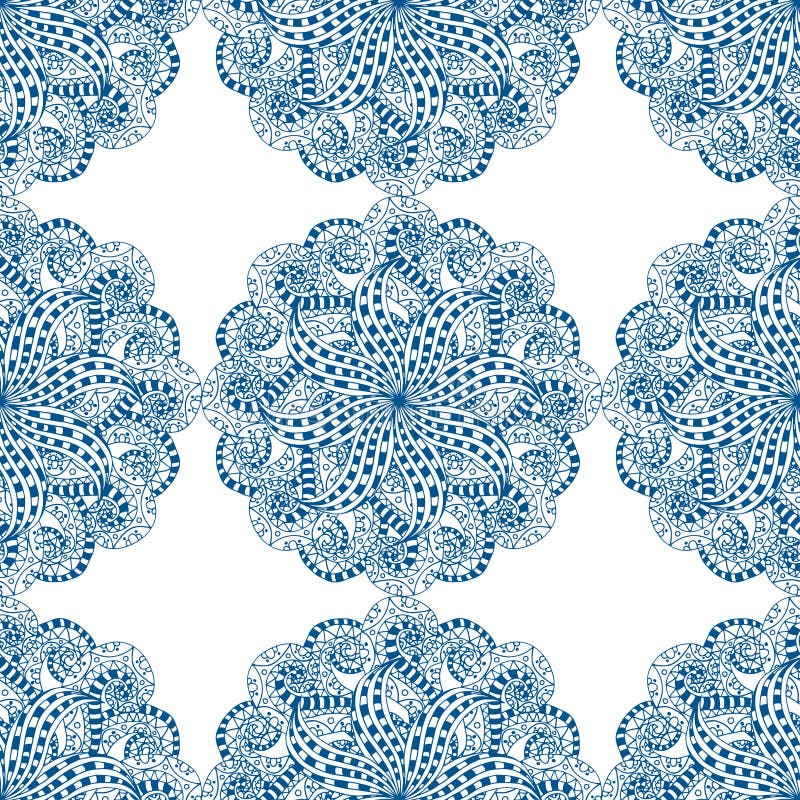 Blue pattern. stock vector. Illustration of ornate, orient - 59027727