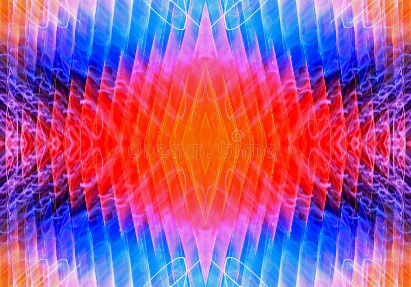 Symmetrical Pattern Design of Diamond Stock Illustration - Illustration ...