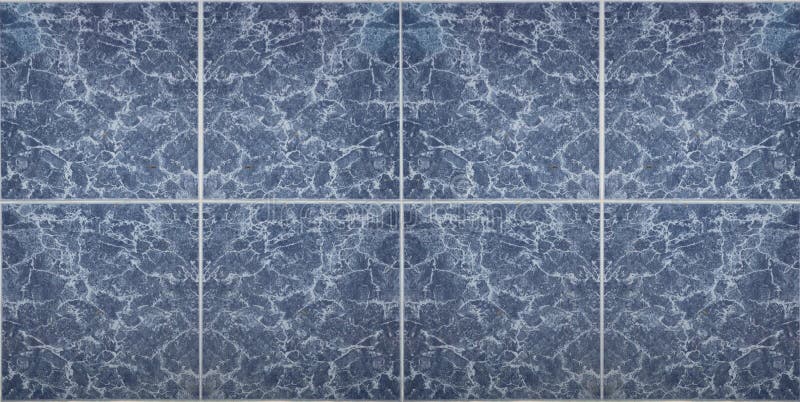 Blue Patterned Floor Tiles. Stock Image - Image of stone, color: 42364115