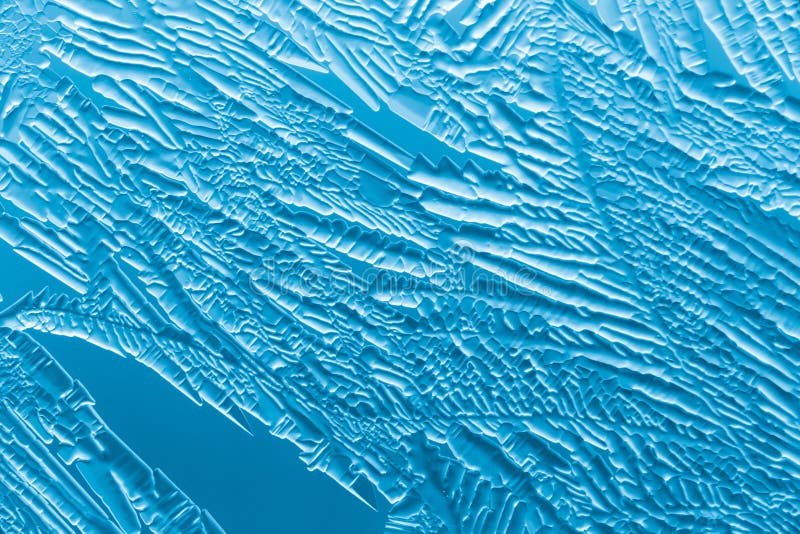 Blue Patterns from Frost on Glass As a Background Stock Image - Image ...