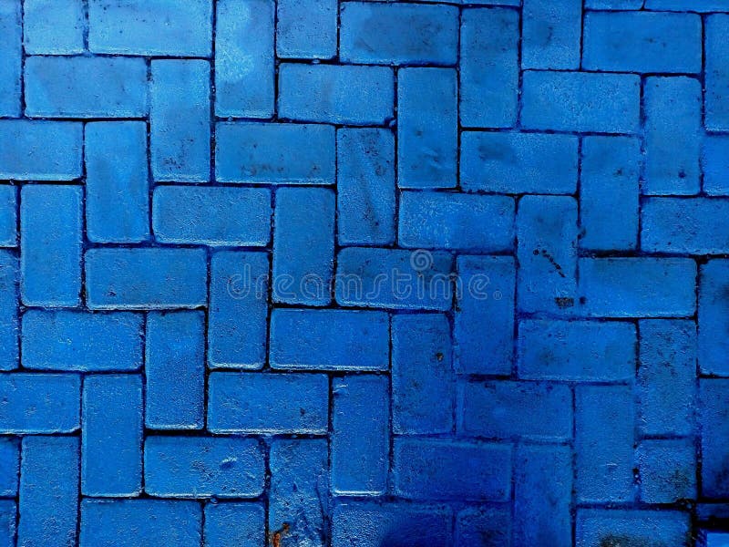 Blue Paving Stone Texture Background Stock Image - Image of surface ...