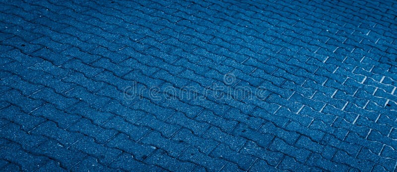 Blue Paving Stones with Visible Texture. Background Stock Photo - Image ...