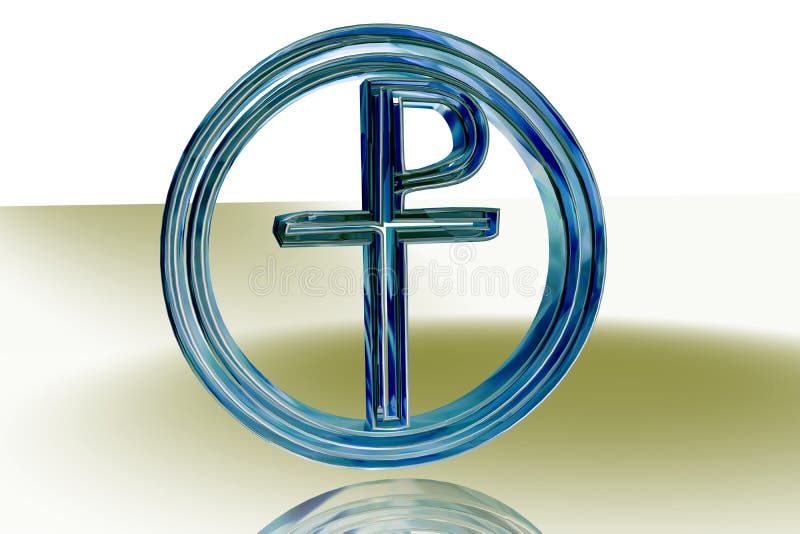 Pax-Christi symbol stock illustration. Illustration of passion - 4692882