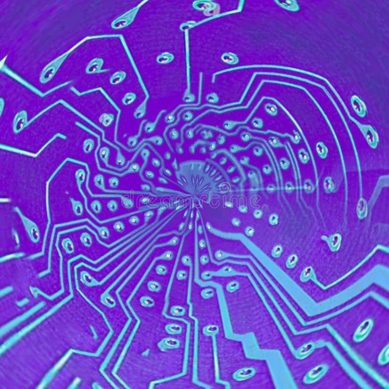 Blue PCB Electronics Future Abstract Background Stock Illustration ...