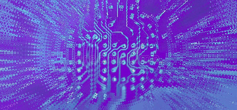 Blue PCB Electronics Future Abstract Background Stock Image - Image of ...
