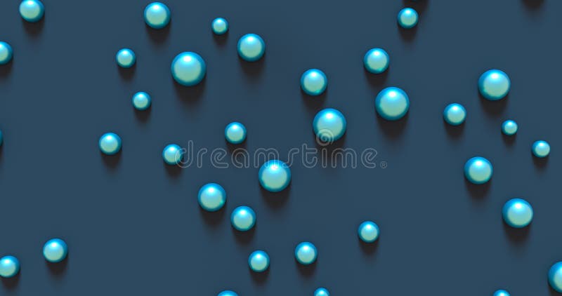 Blue Pearls Abstract 3d Illustration Stock Illustration - Illustration ...