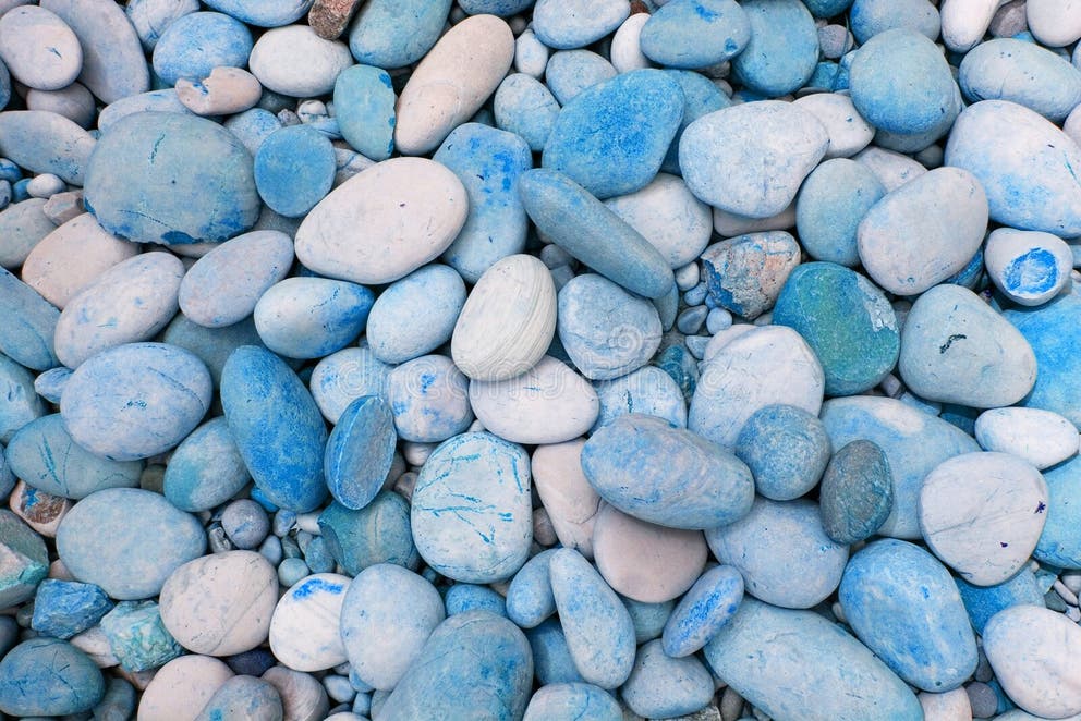 Blue pebbles stock photo. Image of nature, material, barren - 3004604