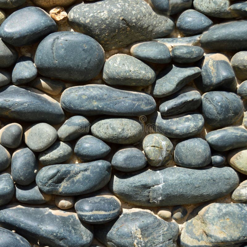 Blue Pebbles Texture Background, Decorative Small Stones Texture Stock ...