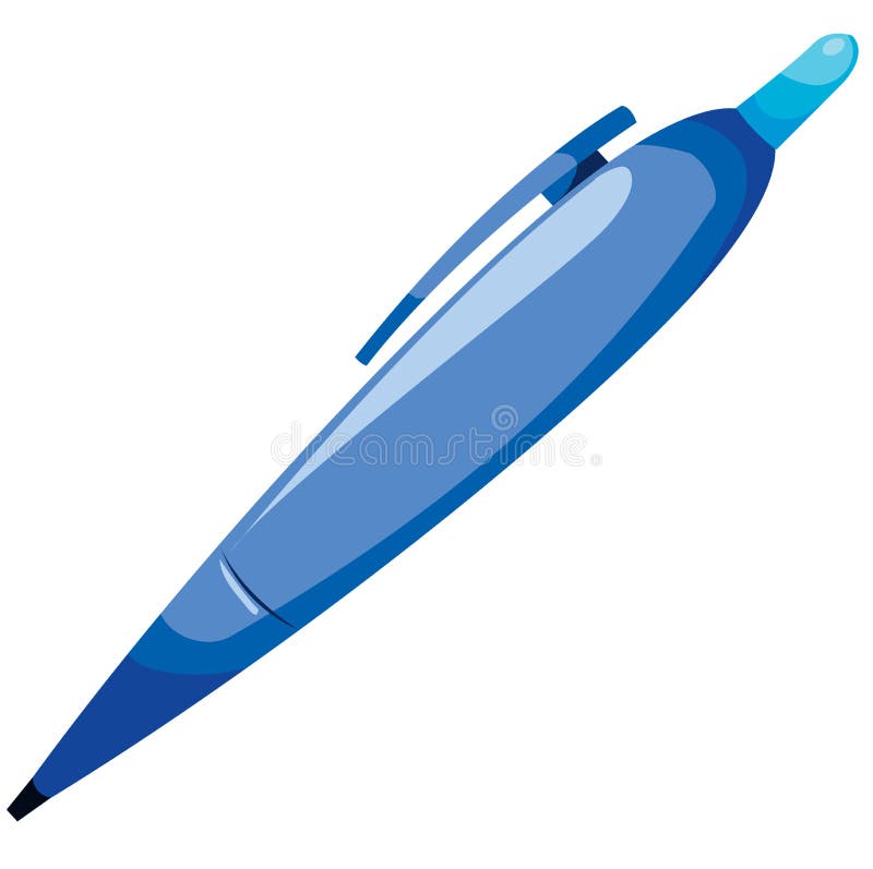 Pen and pencil icons stock vector. Illustration of blue - 10768326