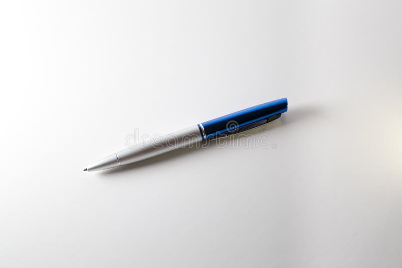 Blue Pen stock photo. Image of writing, office, stationery - 52297792