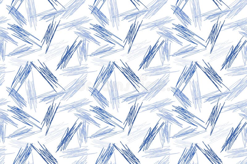 Blue Pen Doodles Seamless Texture Background Stock Illustration ...
