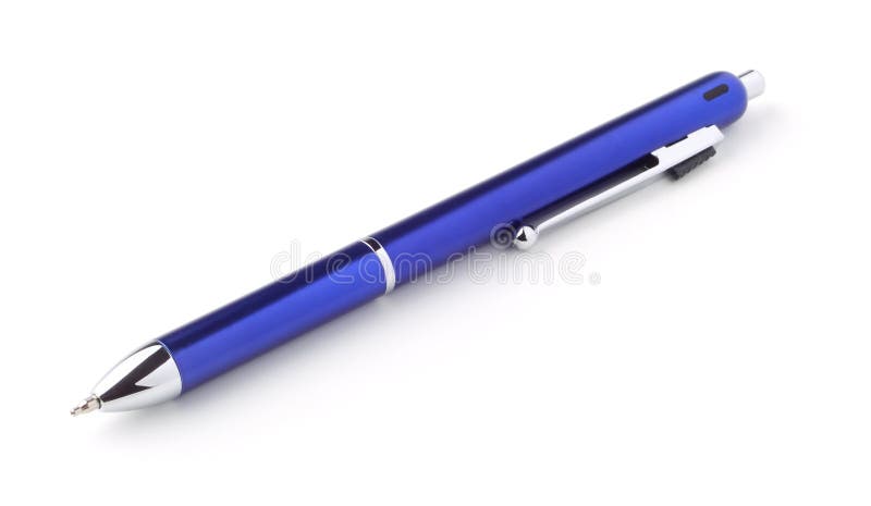 Blue pen stock image. Image of plastic, blue, identity - 78877361