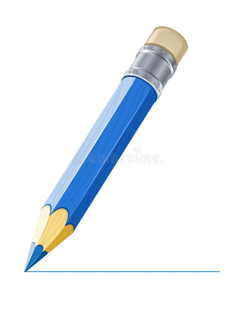 Blue Pencil Stock Illustrations – 98,393 Blue Pencil Stock ...