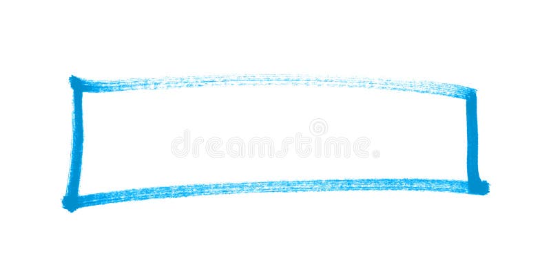 Blue Pencil Frame - Hand Drawn Sketch Stock Image - Image of sketch ...