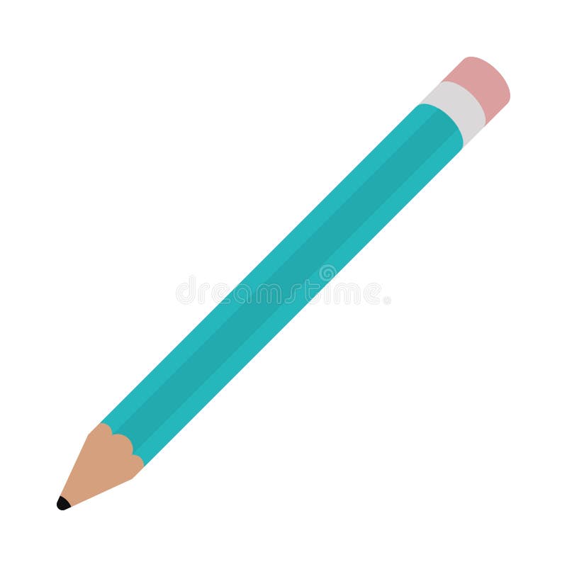 Blue Pencil Sketch on White Background Stock Vector - Illustration of ...