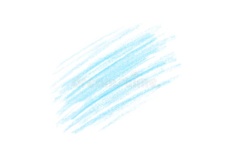 Blue Pencil Strip Line Stroke, Line Brush Stroke in Style on White ...