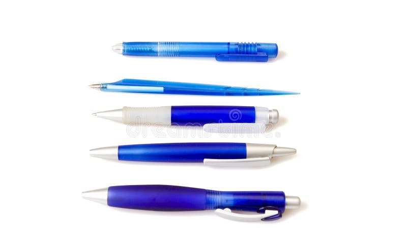Blue Pens Picture. Image: 6068700