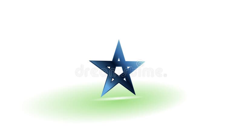 Gold Pentagram on a Black Background Stock Footage - Video of amulet ...