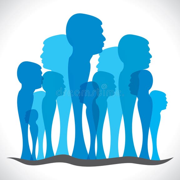 Blue people group stock vector. Illustration of firm - 29354858