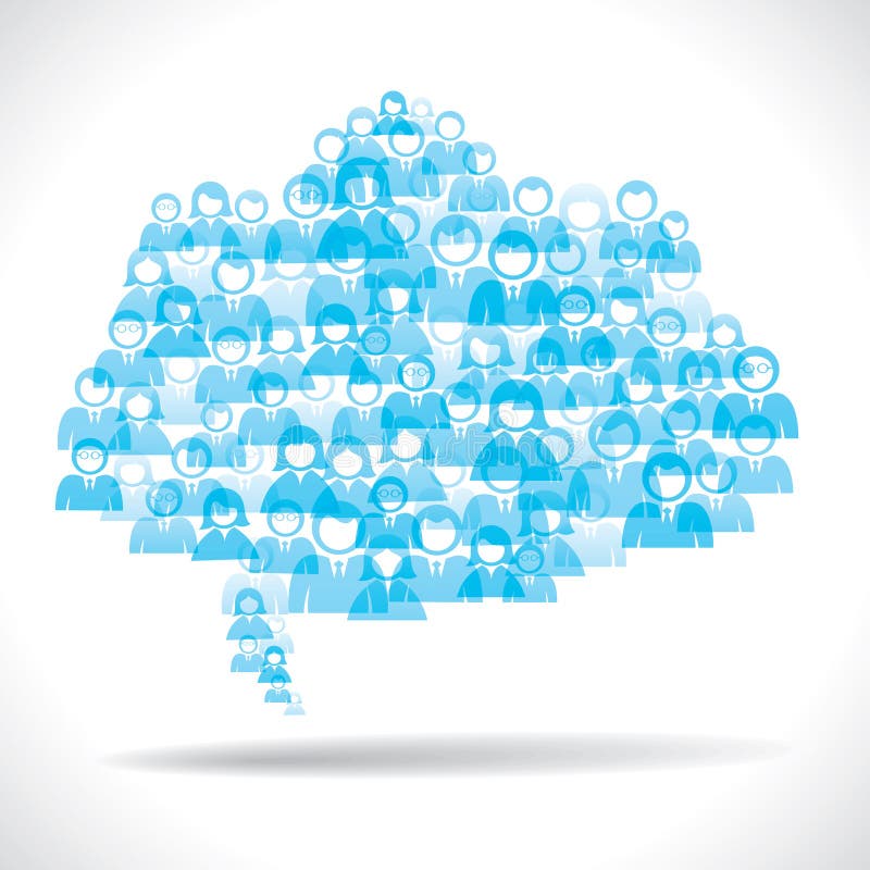 Blue people stock illustration. Illustration of abstract - 26343442