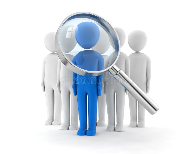 Blue people stock illustration. Illustration of dominant - 46899357