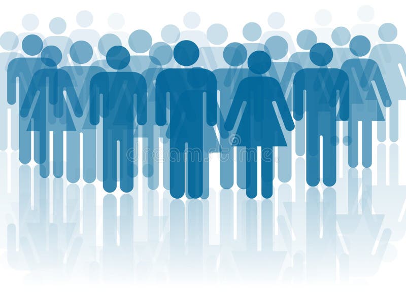 Blue People Clipart