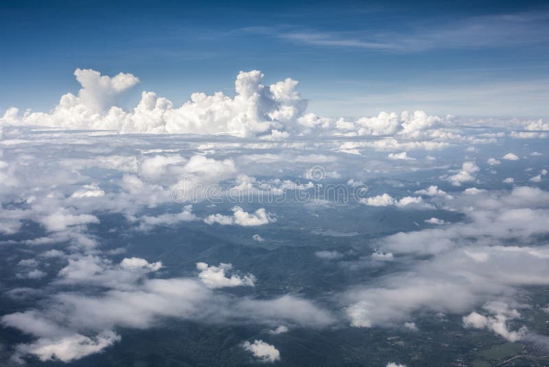 Blue Perfect Sky Mountain of Clouds Stock Photo - Image of canopy ...