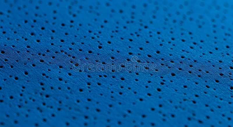Blue Perforated Material Closeup Background Texture Stock Illustration ...