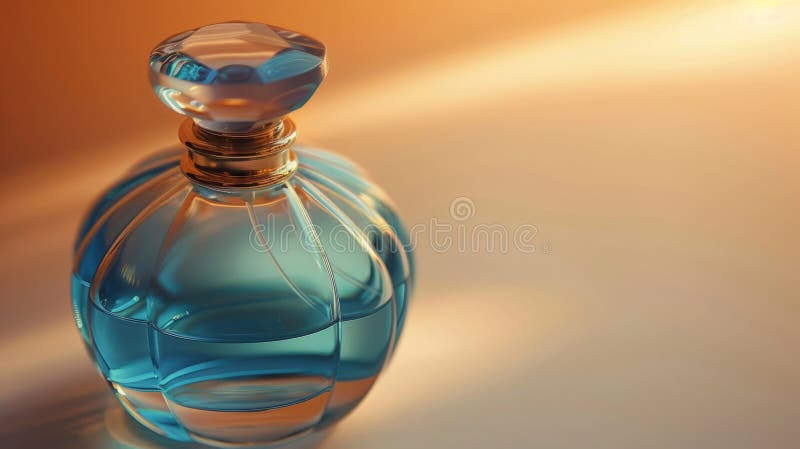 Blue Perfume Bottle Light Shadow Reflections Stock Photos - Free ...