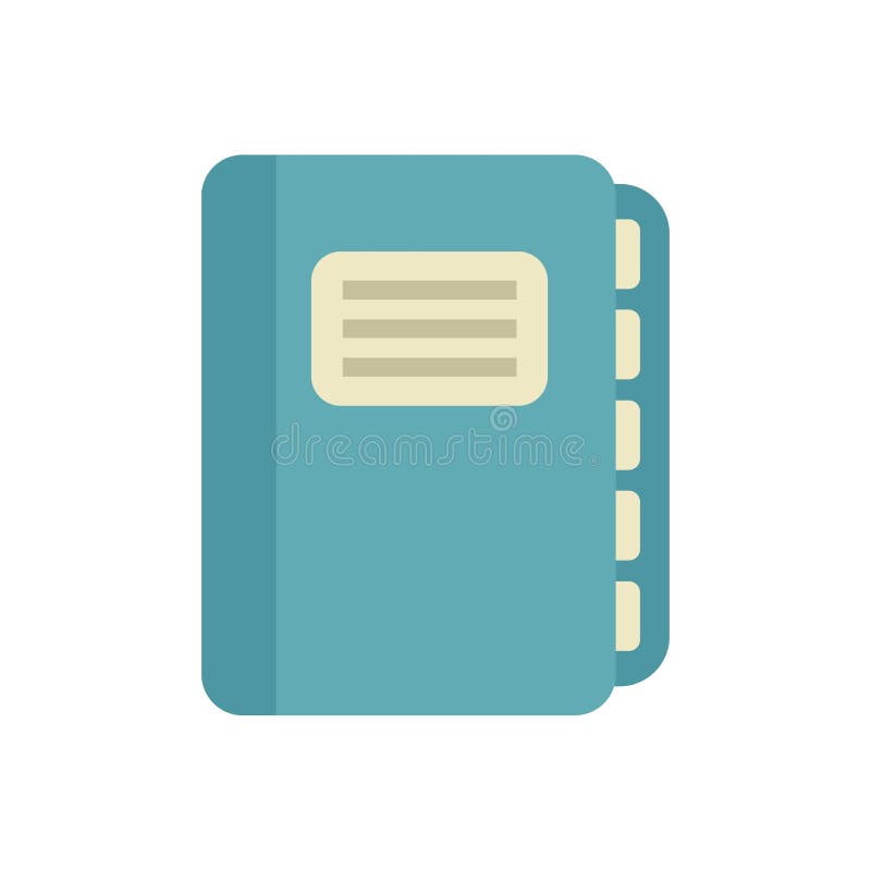 Blue Personal Diary with Bookmark Tabs for Writing Stock Illustration ...