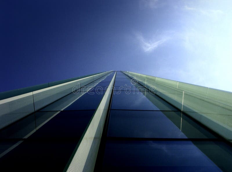 Blue perspective stock image. Image of business, tall, office - 258063