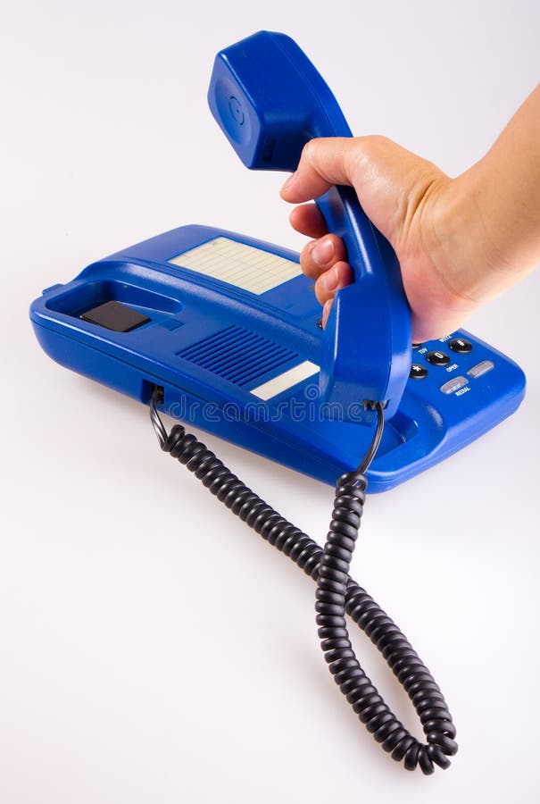 Blue phone stock image. Image of retro, oldfashioned - 29405493