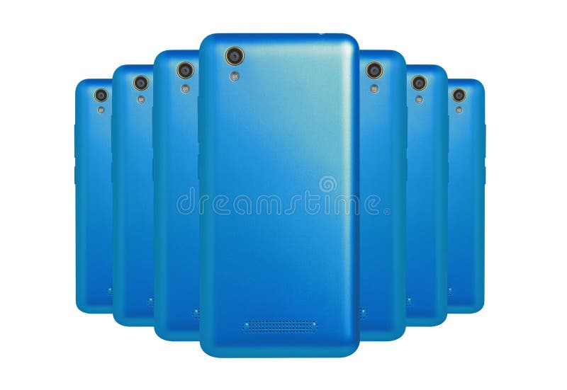 Blue phones stock image. Image of abstraction, white - 84116161