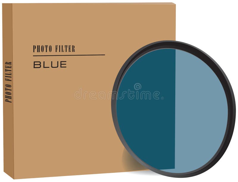 Blue photo filter stock vector. Illustration of container - 134479185