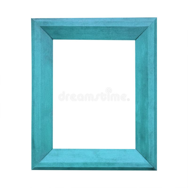 Blue Photo Frame Contemporary Simple Modern Rectangular Isolated Style ...