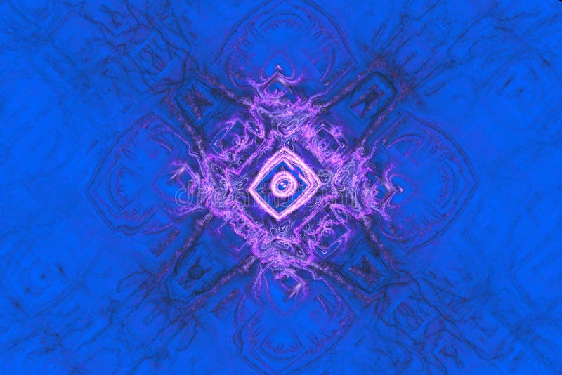 Blue Physics Education Fractal Logo Background Web Page Backdrop ...